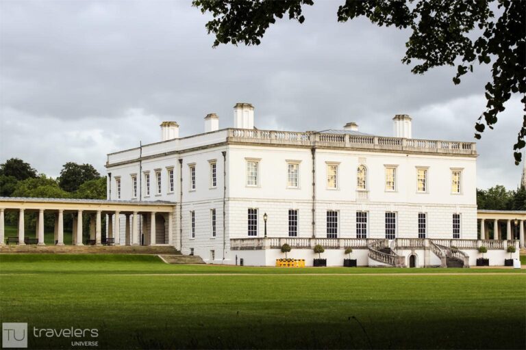 The white facade of the Queen's House, one of the top attractions in Greenwich