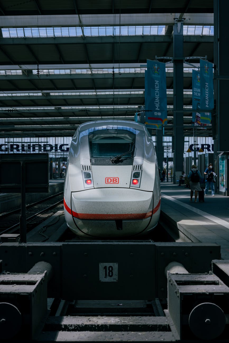 Train at Munich Central Station