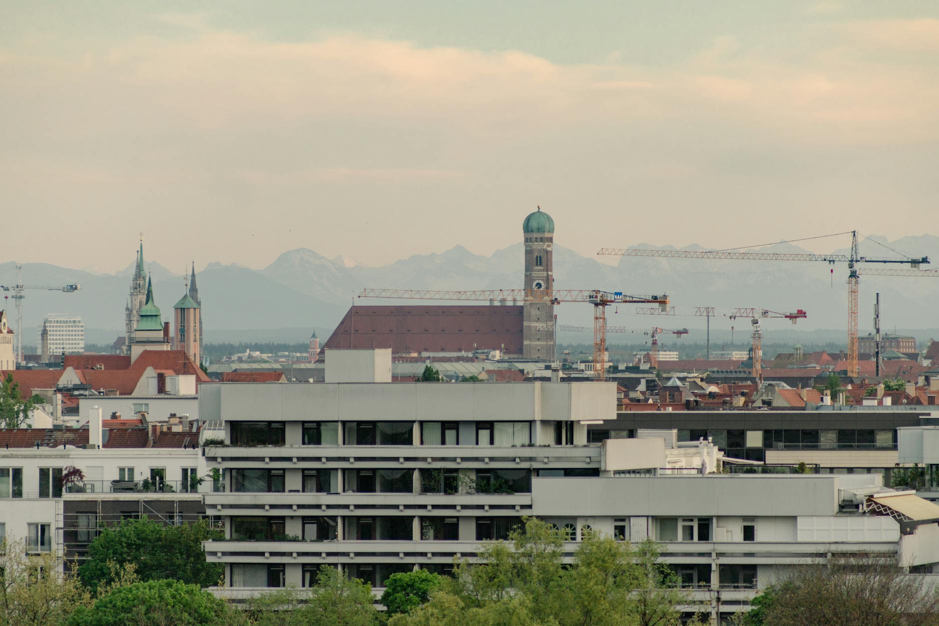 Munich skyline featuring the Frauenkirche cathedral